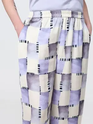 Emporio Armani Wide Leg Printed Trousers