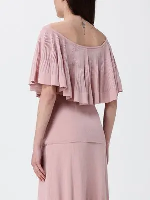 Zimmermann Ribbed Knit Off-the-shoulder Top With Tiered Ruffle