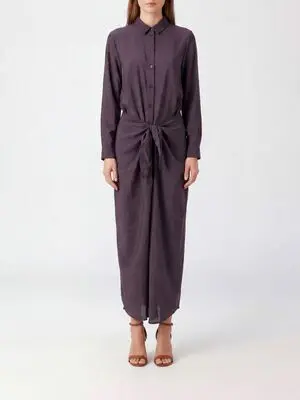 Emporio Armani Long Sleeve Shirt Dress - Blue