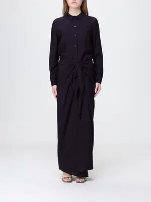Emporio Armani Long Sleeve Shirt Dress - Blue