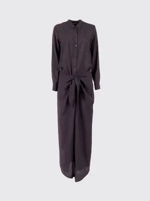 Emporio Armani Long Sleeve Shirt Dress - Blue