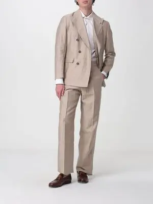 Tagliatore Double-breasted Linen Blend Suit