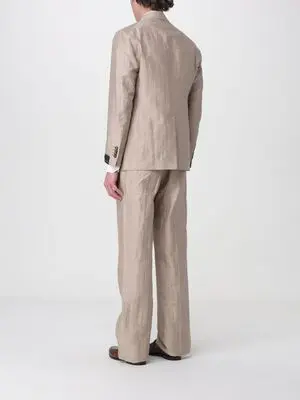 Tagliatore Double-breasted Linen Blend Suit