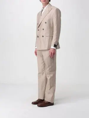 Tagliatore Double-breasted Linen Blend Suit