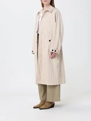 TELA Long Cotton Blend Trench Coat