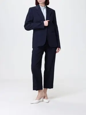 TELA Andrew Cropped Linen Blend Pants - Blue