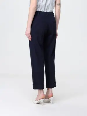 TELA Andrew Cropped Linen Blend Pants - Blue