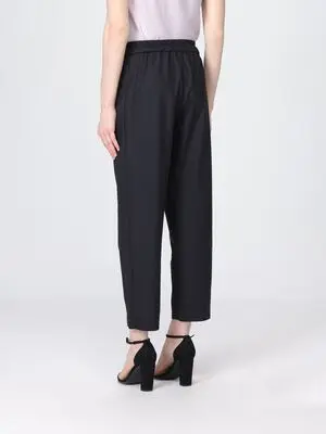 TELA Wool Blend Cropped Fit Trousers
