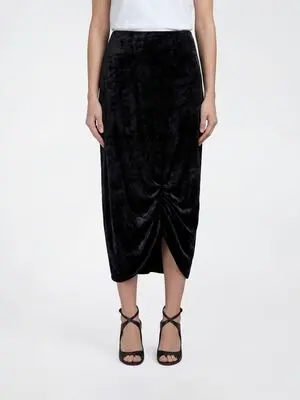 Black Ruched Skirts