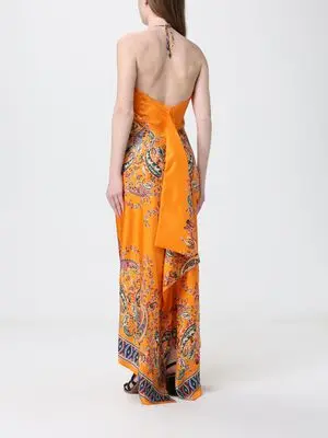 Etro Paisley Print Halterneck Maxi Dress - Yellow