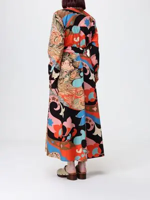 Etro Printed Cotton Poplin Midi Dress - Multicolor