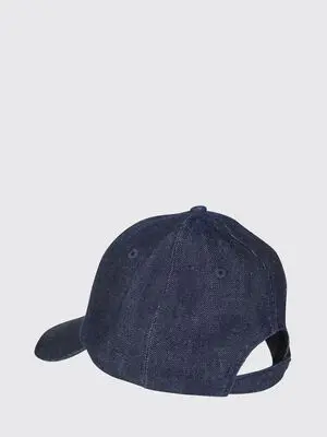 Stone Island Cotton Denim Baseball Cap - Blue