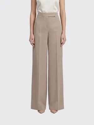 Max Mara Taffeta Palazzo Trousers - Camel