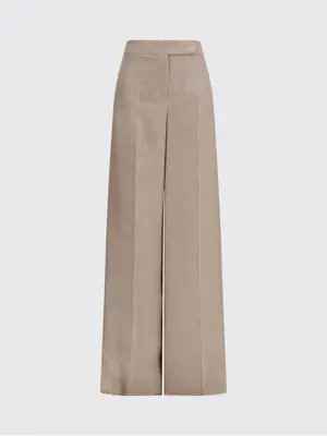 Max Mara Taffeta Palazzo Trousers - Camel