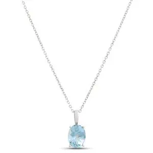 Benbridge Aquamarine Pendant Necklace - Blue