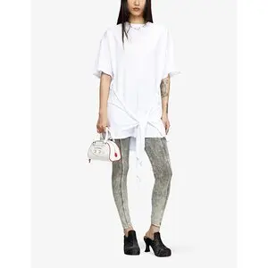 DIESEL® 1dr Dome Leather Cross-body Bag