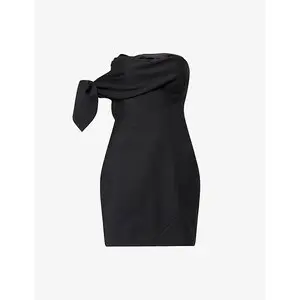 Givenchy Bow Bustier Wool-blend Mini Dress