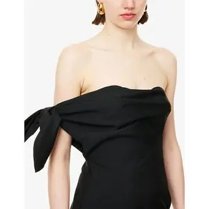 Givenchy Bow Bustier Wool-blend Mini Dress