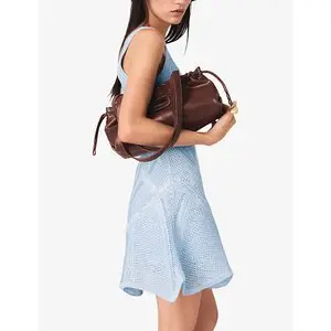 Maje Sleeveless Crochet Mini Dress