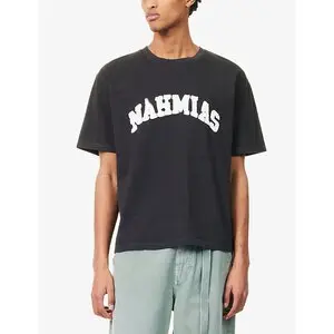 NAHMIAS Arch Logo-print Cotton-jersey T-shirt