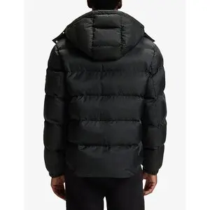 BOSS Micro-monogram Pattern Puffer Jacket