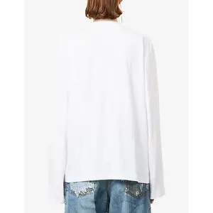 Acne Studios Long-sleeve Logo Cotton T-shirt