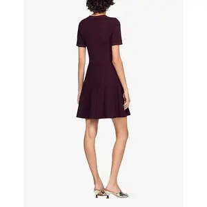 Sandro Slim-fit Knitted Mini Dress - Brown