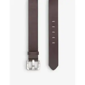 DIESEL® Logo-embossed Leather Belt