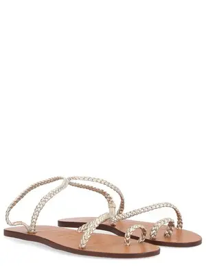 Manebí Sandalo Canyon Flat Sandals - Silver