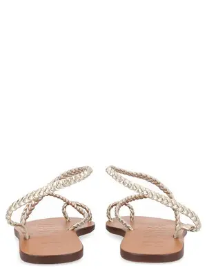 Manebí Sandalo Canyon Flat Sandals - Silver