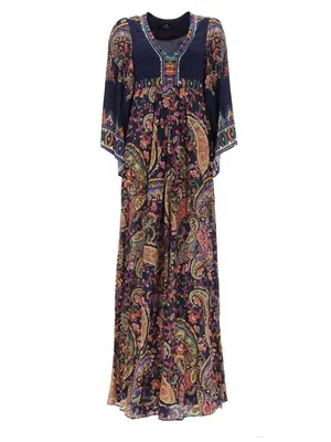 Etro Paisley Print Maxi Dress