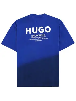 Hugo T-shirt "nalono" Con Logo - Blue