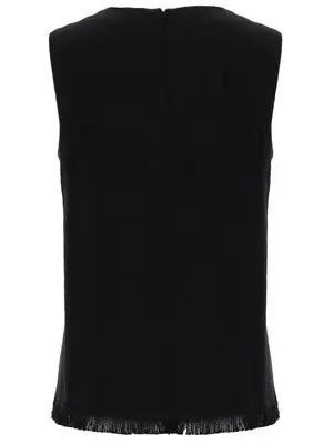 Max Mara Anika Linen Top - Black