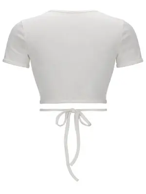 COURREGES Logo Cut-out T-shirt