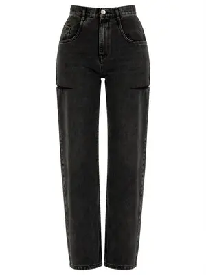 MAISON MARGIELA Cut Out Detailed Jeans - Black