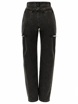 MAISON MARGIELA Cut Out Detailed Jeans - Black