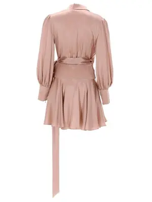 Zimmermann Wrap Mini Dress - Pink