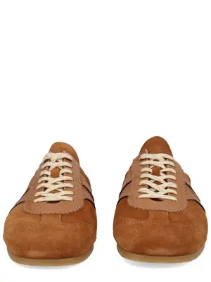 Dries Van Noten Suede Sneaker Mule - Brown