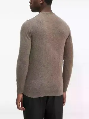 Barbour Crew Neck Sweater With Embroidered Logo