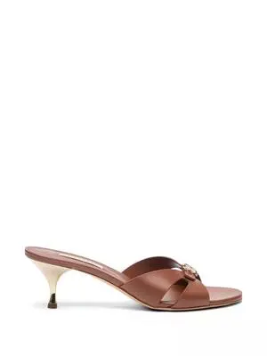 Casadei Mid Heel Mules Clogs For Women