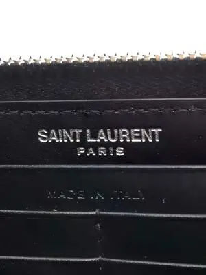 Saint Laurent 20s Logo-plaque Leather Wallet