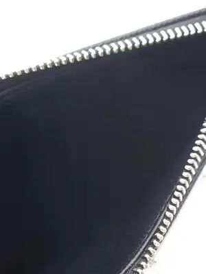 Prada 2020s Saffiano Logo-plaque Wallet - Black