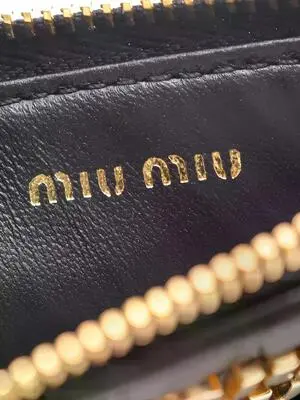 Miu Miu 2020's Matelasse Leather Coin Wallet - Black