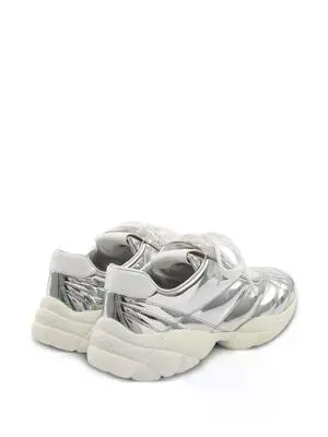 Miu Miu Metallic Quilted Sneakers