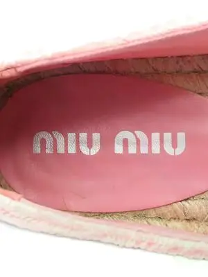 Miu Miu Logo-pattern Espadrilles