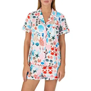 Kate Spade New York Print Short Pajamas - White Multi