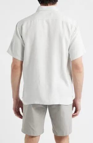 KAHALA Ho'l Nalo Jacquard Short Sleeve Button-up Shirt