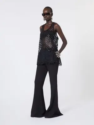 Max Mara Sequinned Mesh Top