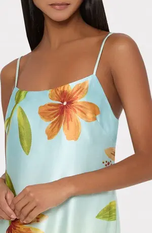 MILLY Lily Floral Print Maxi Dress - Yellow Multi