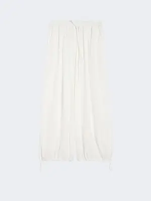 Max Mara Cotton Poplin Wide Leg Trousers